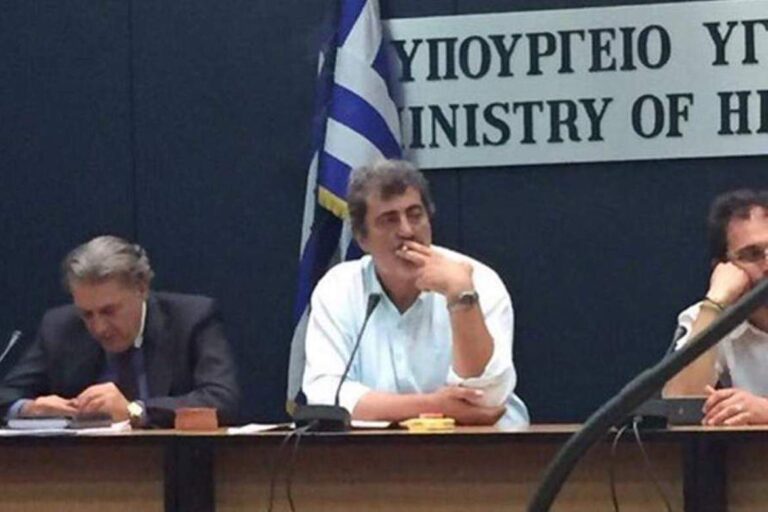 Greek Health Minister Photographed Smoking During Press Conference Goes ...