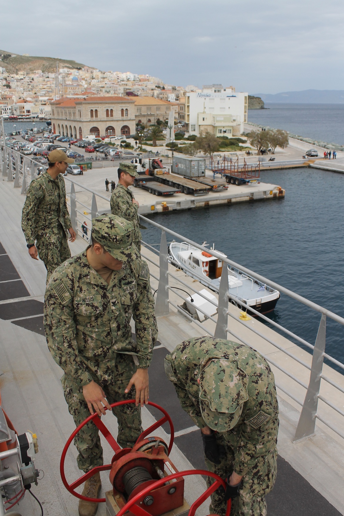 US Navy Ship 'Carson City' Visits Greek Island of Syros - The Pappas Post