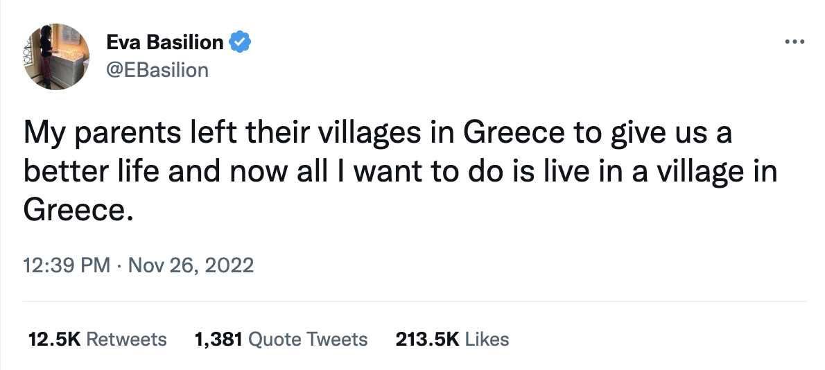 The Full Story Behind That Viral Tweet About Returning to Our Greek ...